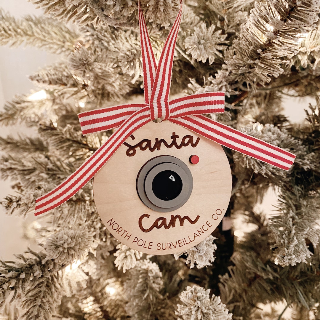 Santa Cam Santa Cam Ornament Christmas Surveillance Ornament - Etsy
