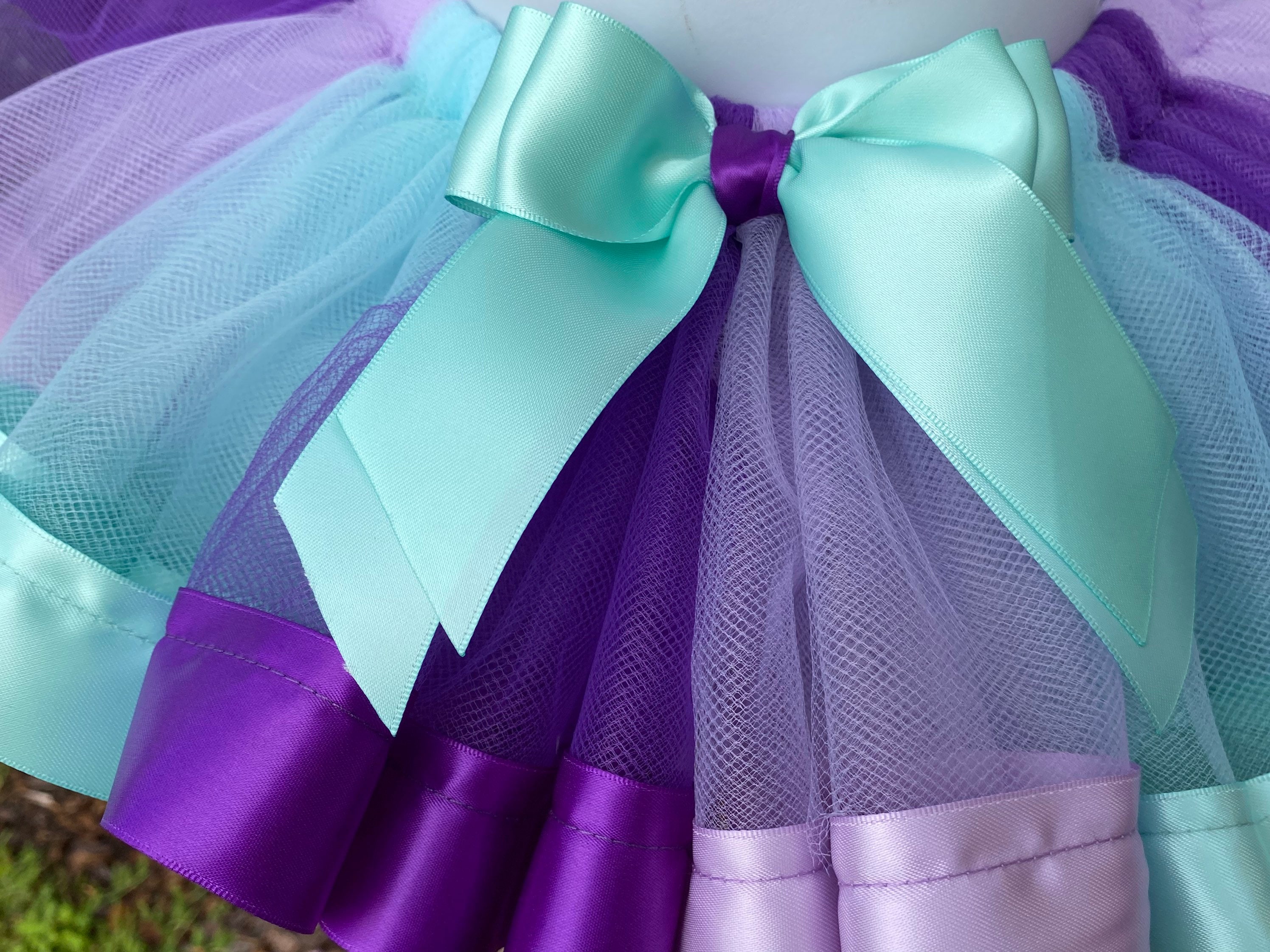 Mermaid Tutu Mermaid Birthday Tuturainbow Tutu Multicolor - Etsy