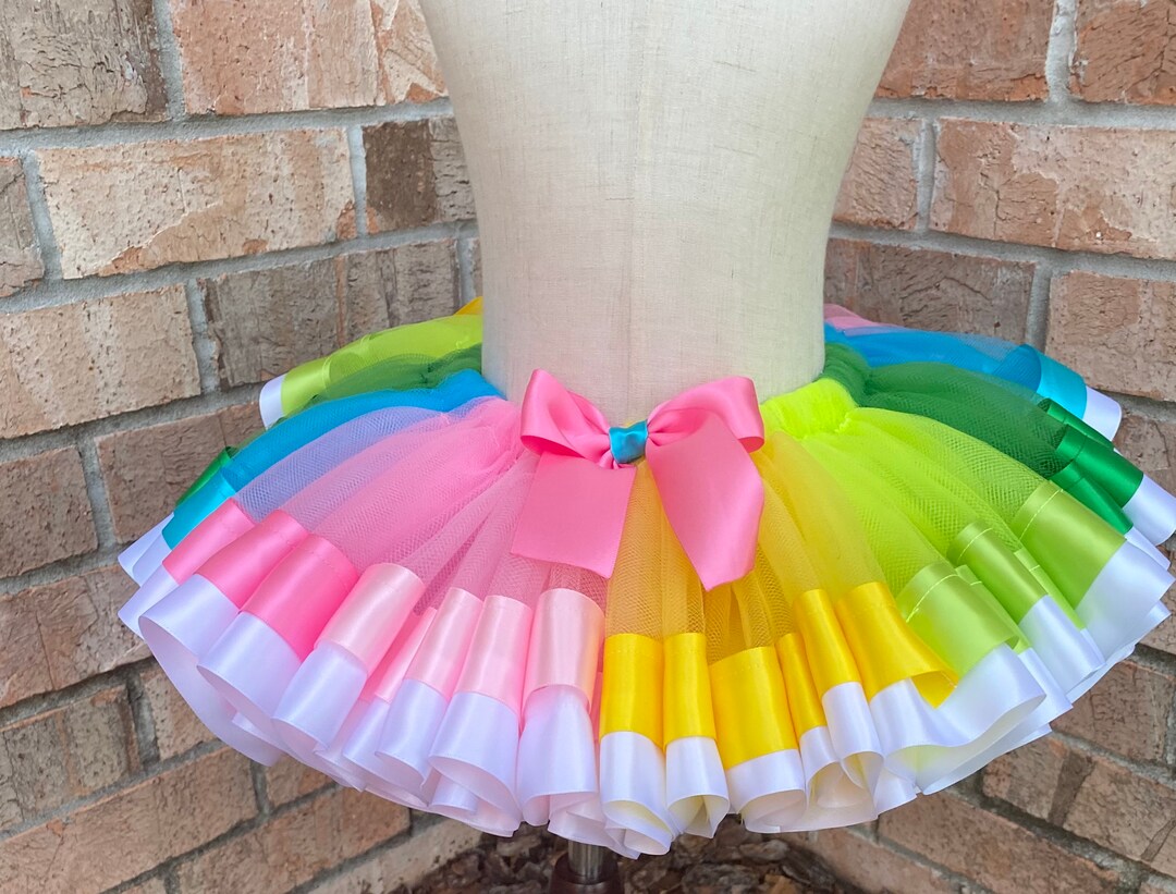 Tutu for Birthday, Multicolor Birthday Tutu,rainbow Tutu, Multicolor ...