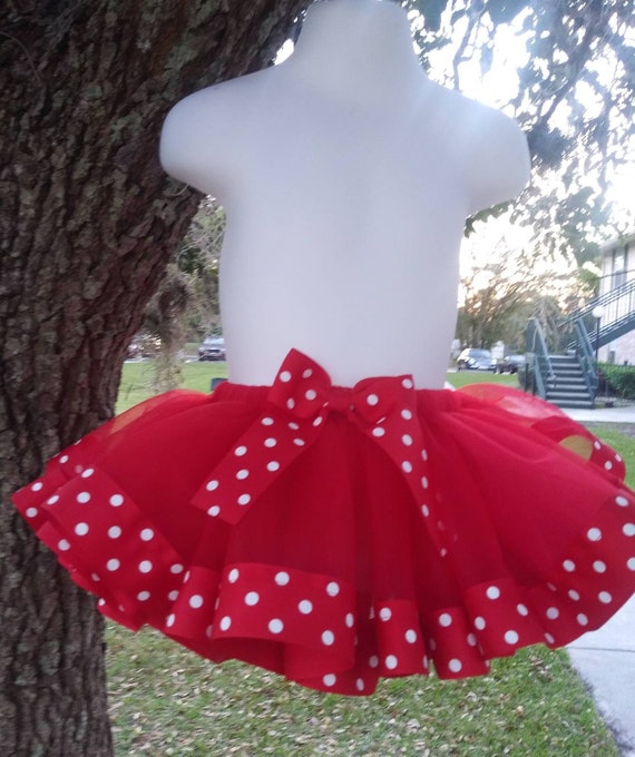 Red and White Birthday Tutu Red and White Polka Dot Tutu - Etsy
