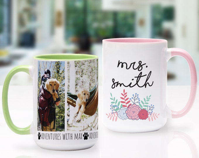Multiple Bulk Mugs 11oz Photo Mug. Custom Picture Coffee - Etsy