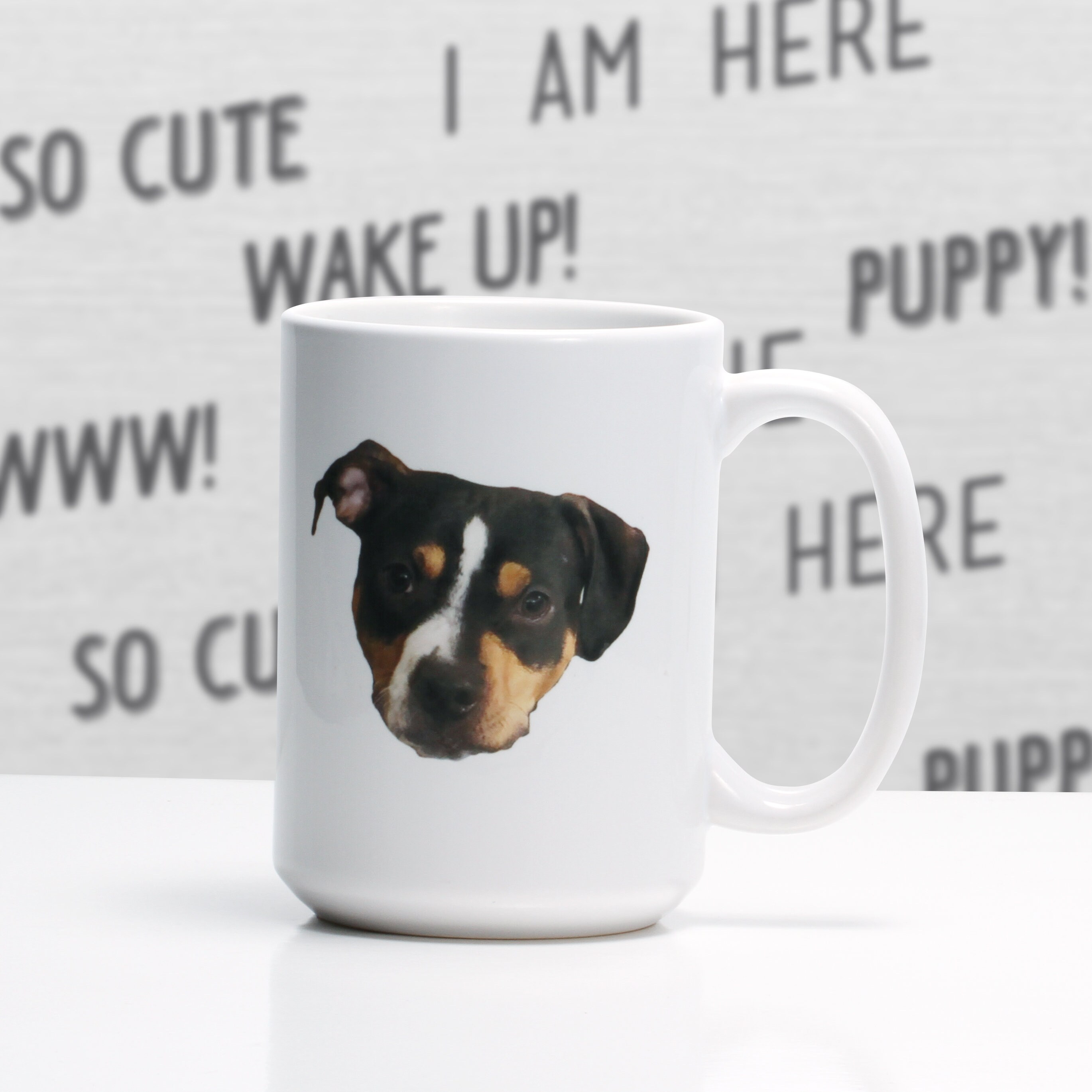 Cute Dog Face Photo Mug. Custom 15oz Large Mug With Your Dogs - Etsy Canada