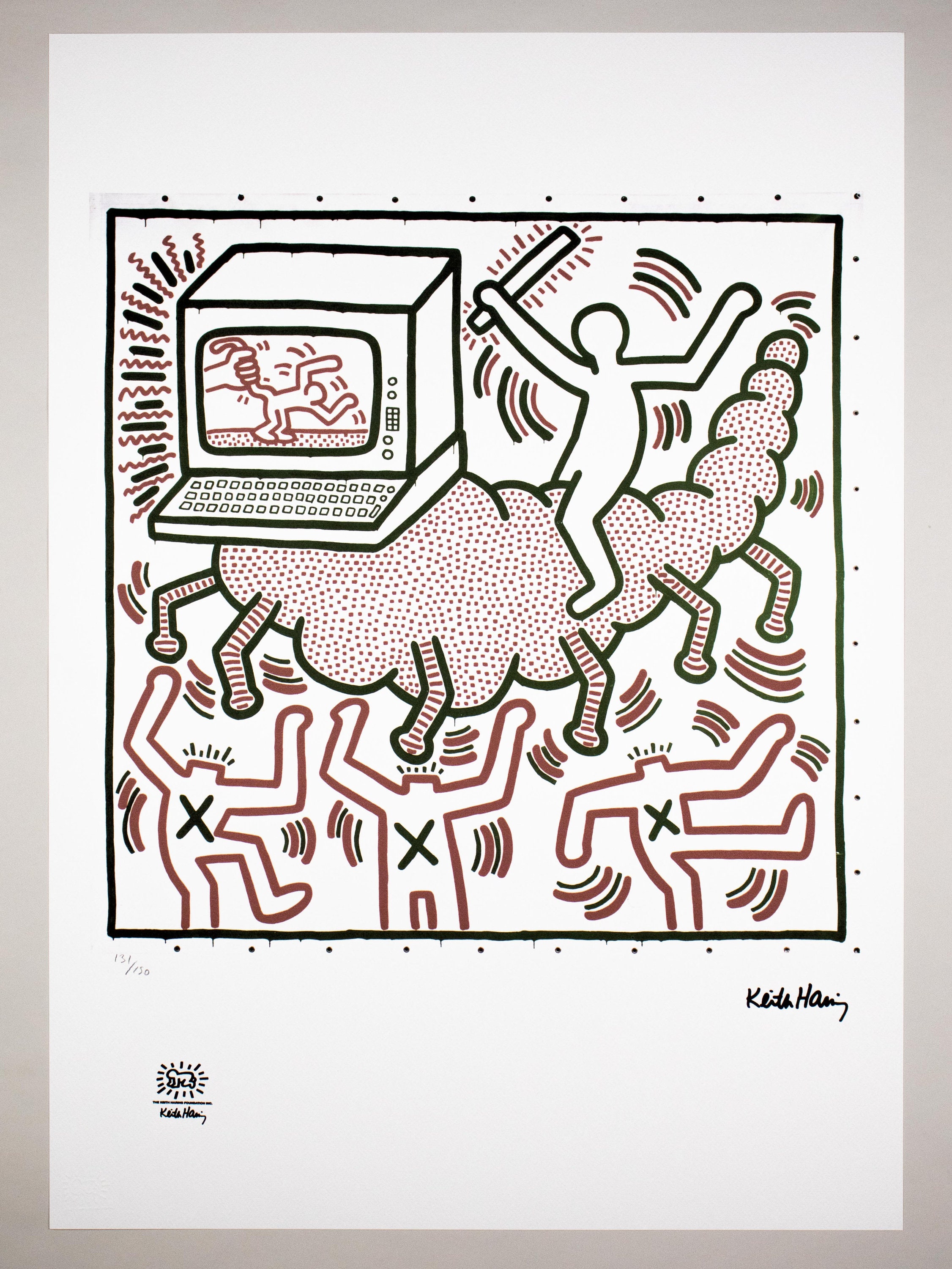 KEITH HARING 1980s Handnumbered Original Lithograph With Keith - Etsy
