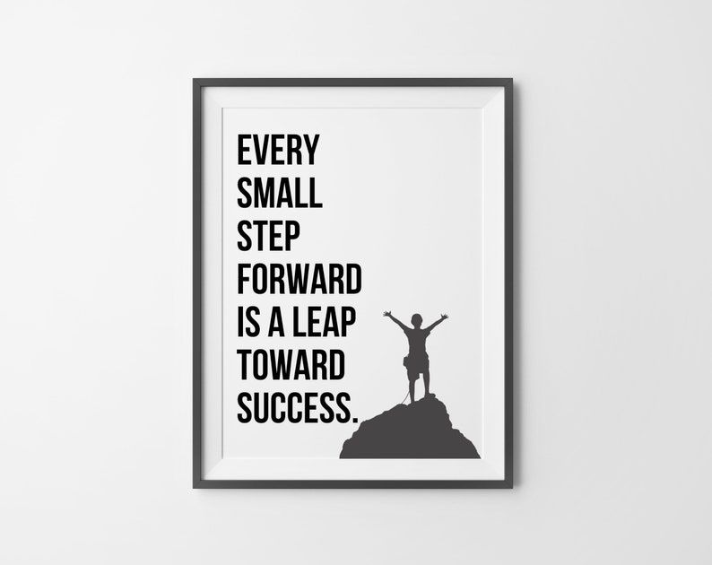 Motivational Poster, Home Office Decor, Digital Prints, Inspirational ...