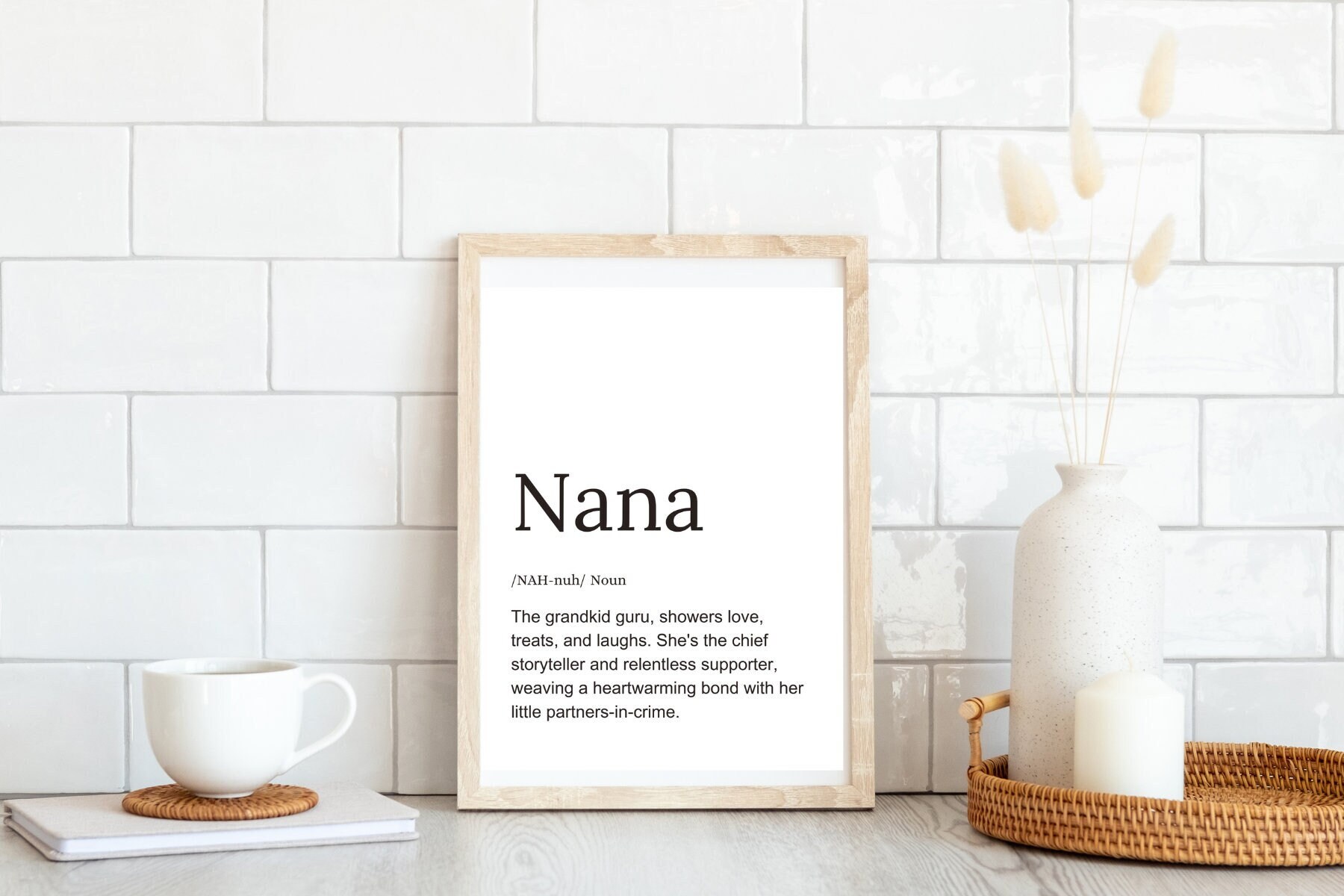 Nana Definition Wall Art, Definition Gift, Gifts for Her, Christmas ...