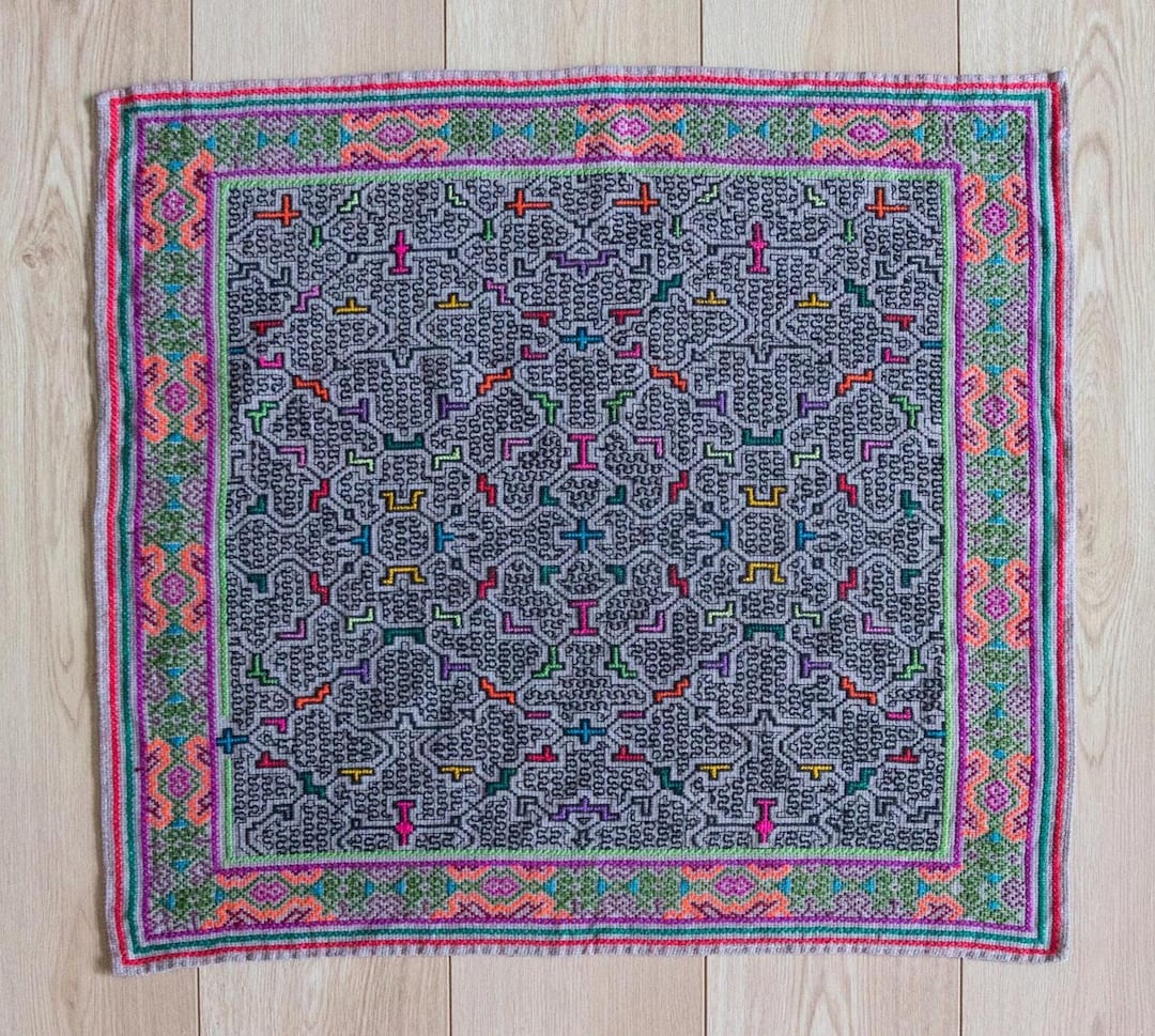 Sacred Shipibo Ayahuasca Tapestry, Altar Cloth, Wall Hanging, Ayahuasca ...