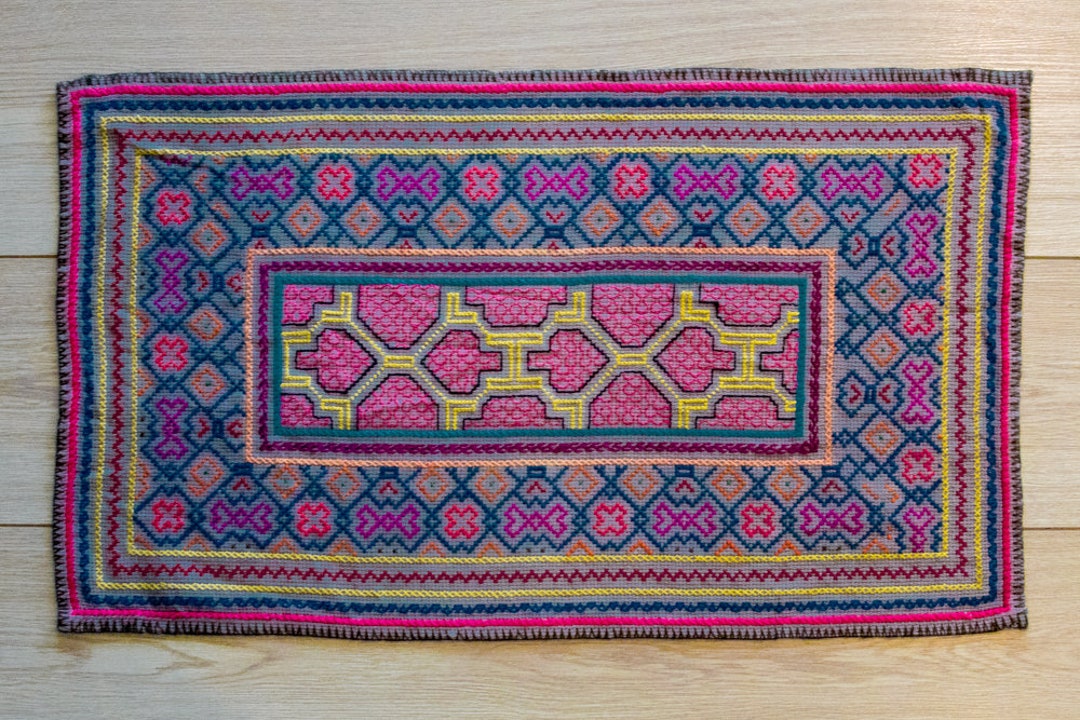 Sacred Shipibo Tobacco Tapestry, Altar Cloth, Wall Hanging, Ayahuasca ...