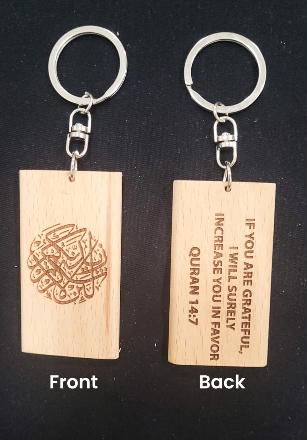 Laser Engraved Arabic Calligraphy Key Ring/ Key Chain - Etsy