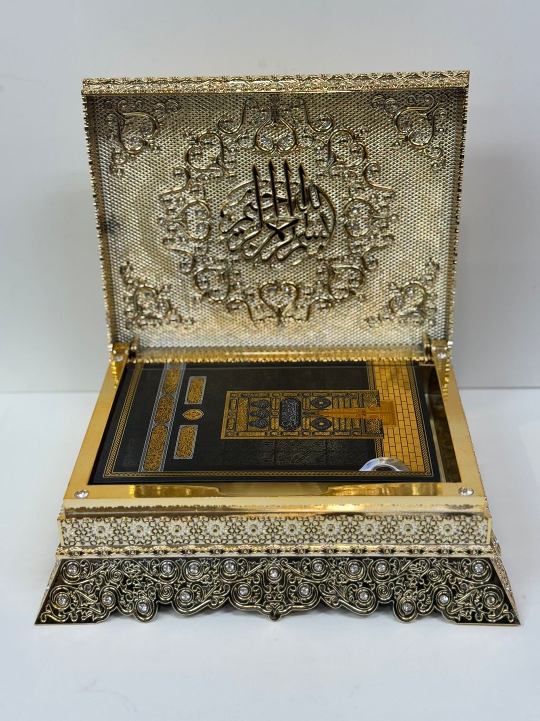 Chest Quran Box Gold, Luxury Quran Box, Muslim Gift, Home Decor ...