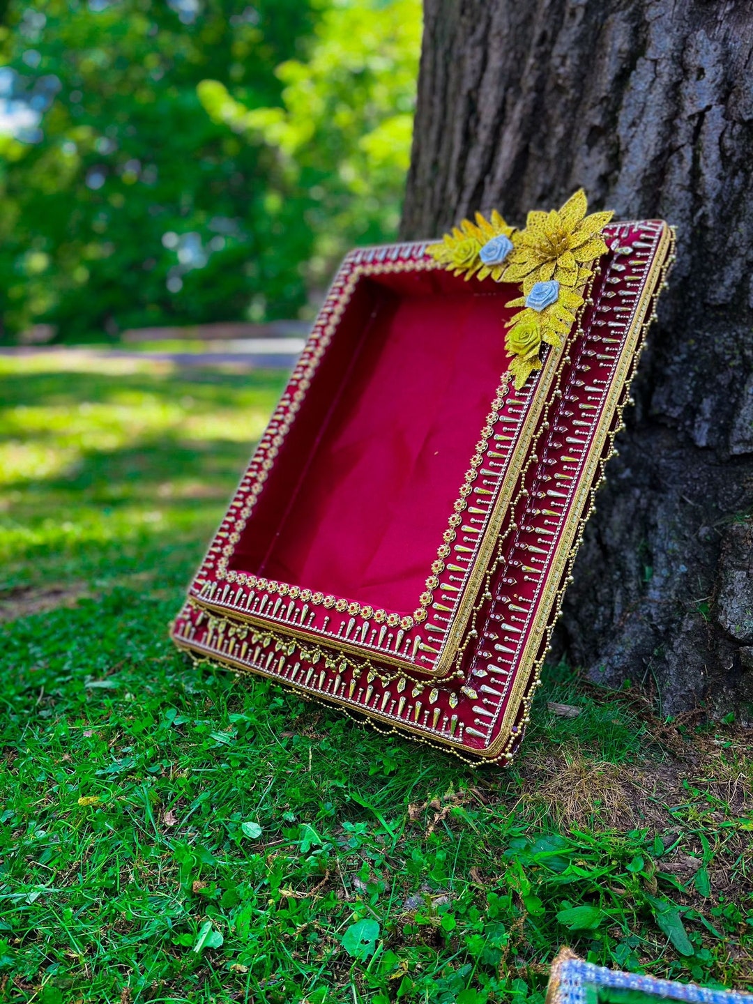 Wedding Tray, Henna Cones Tray, Wedding Decor, Mehndi Thaali, Haldi ...