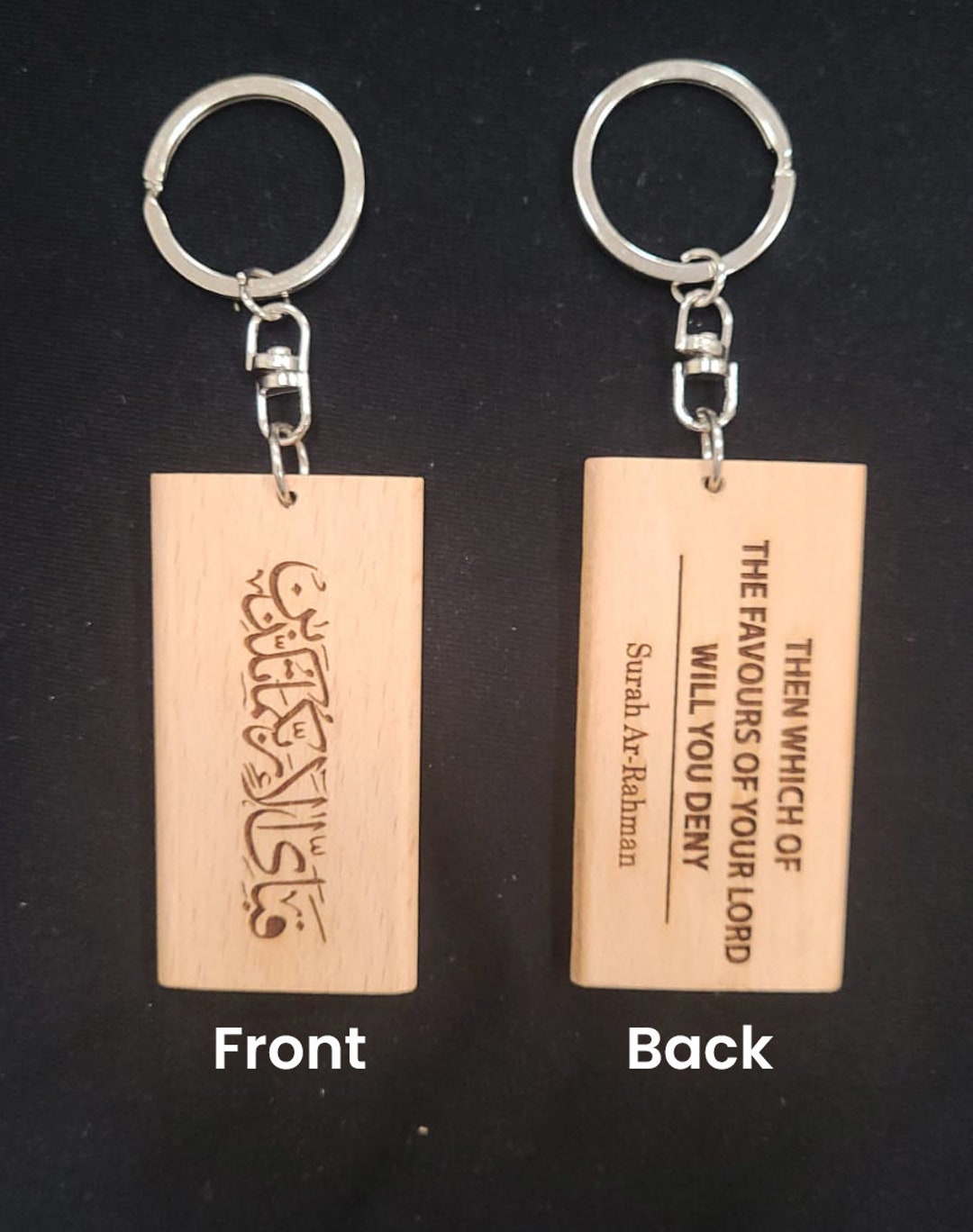 Laser Engraved Arabic Calligraphy Key Ring/ Key Chain - Etsy