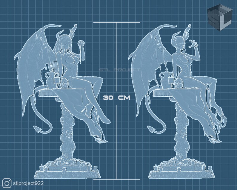 Succubus 3d Print Stl Files Etsy