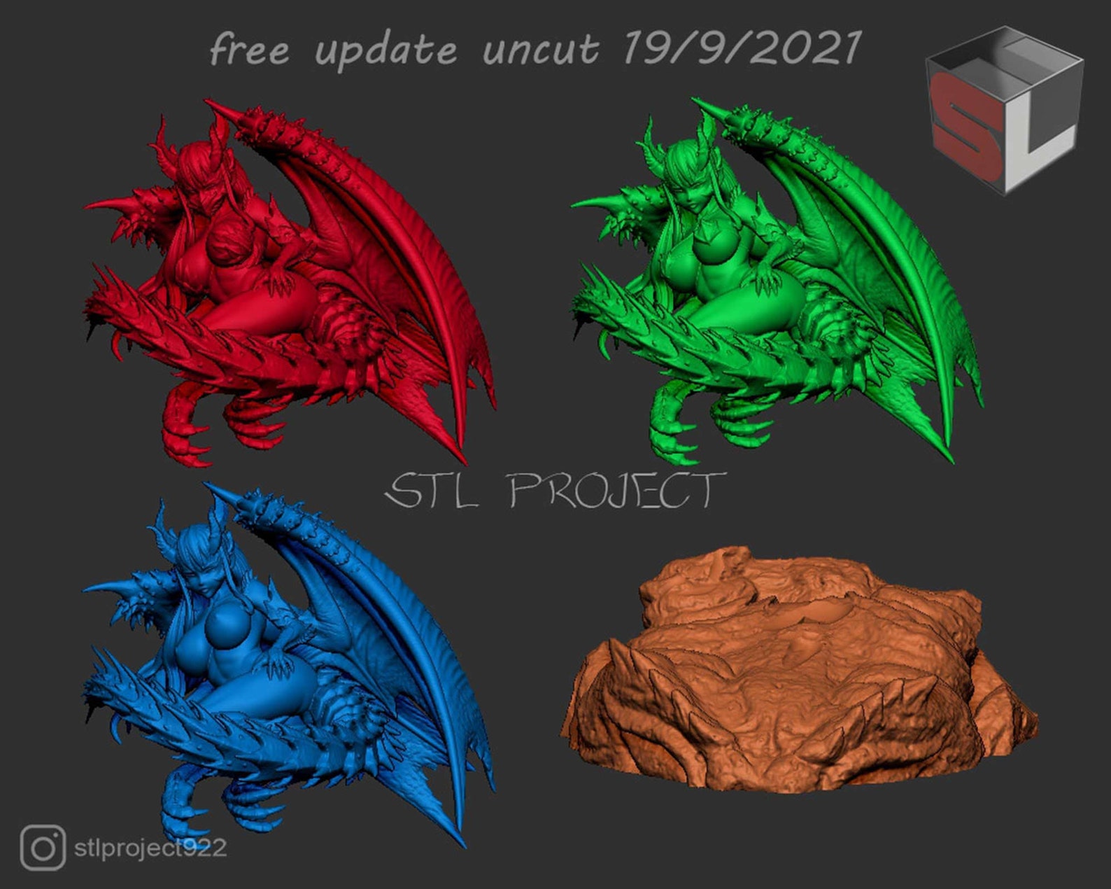 Rathalos Girl 3D Print STL Files | Etsy