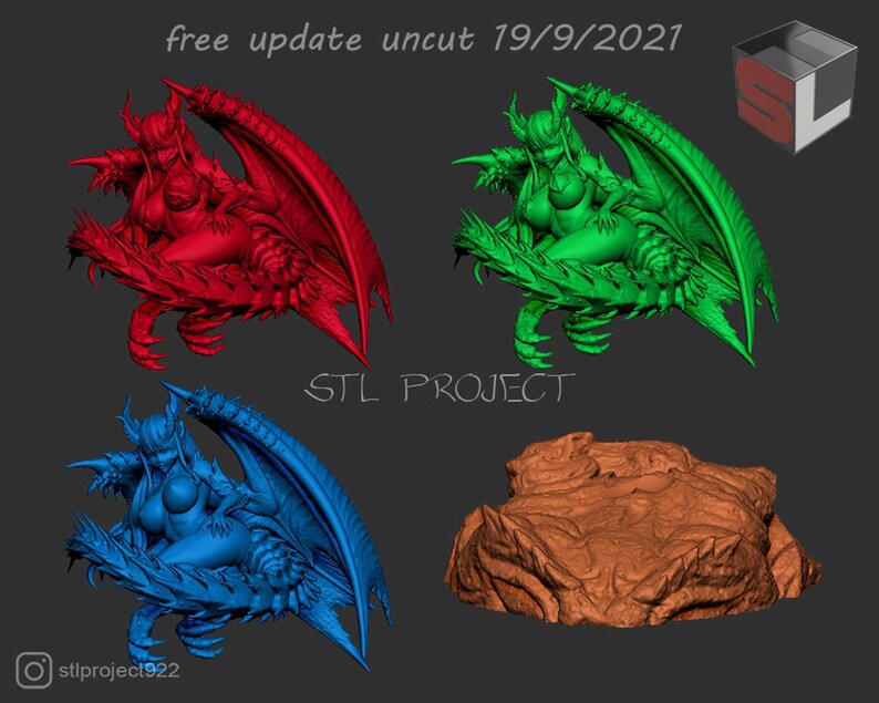 Rathalos Girl 3D Print STL Files | Etsy