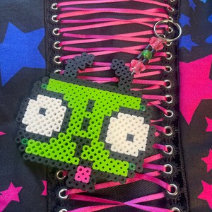 Invader Zim Gir Perler Keychain Charm - Etsy