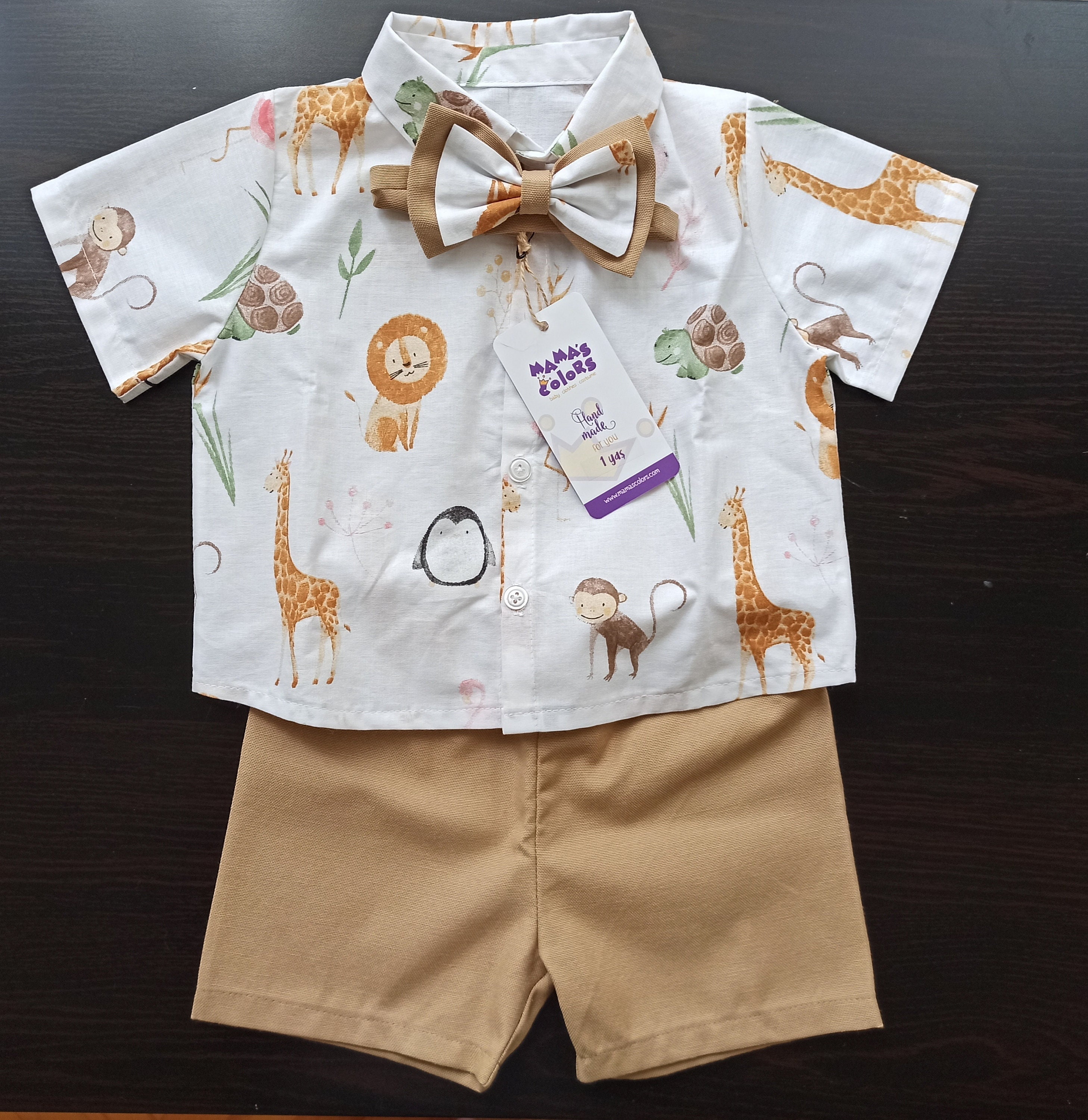 Safari Animals Outfit Safari Animals Shirt & Shorts Outfit - Etsy