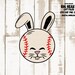 Baseball Bunny Svg, Png, Jpg, Dxf, Baseball Svg, Easter Bunny Svg ...