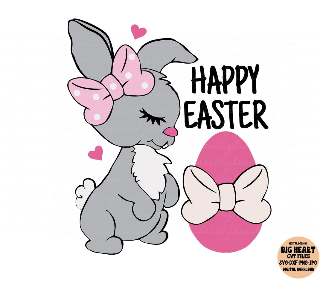Easter Bunny Svg, Png, Jpg, Dxf, Bunny, Rabbit, Easter Svg, Easter ...