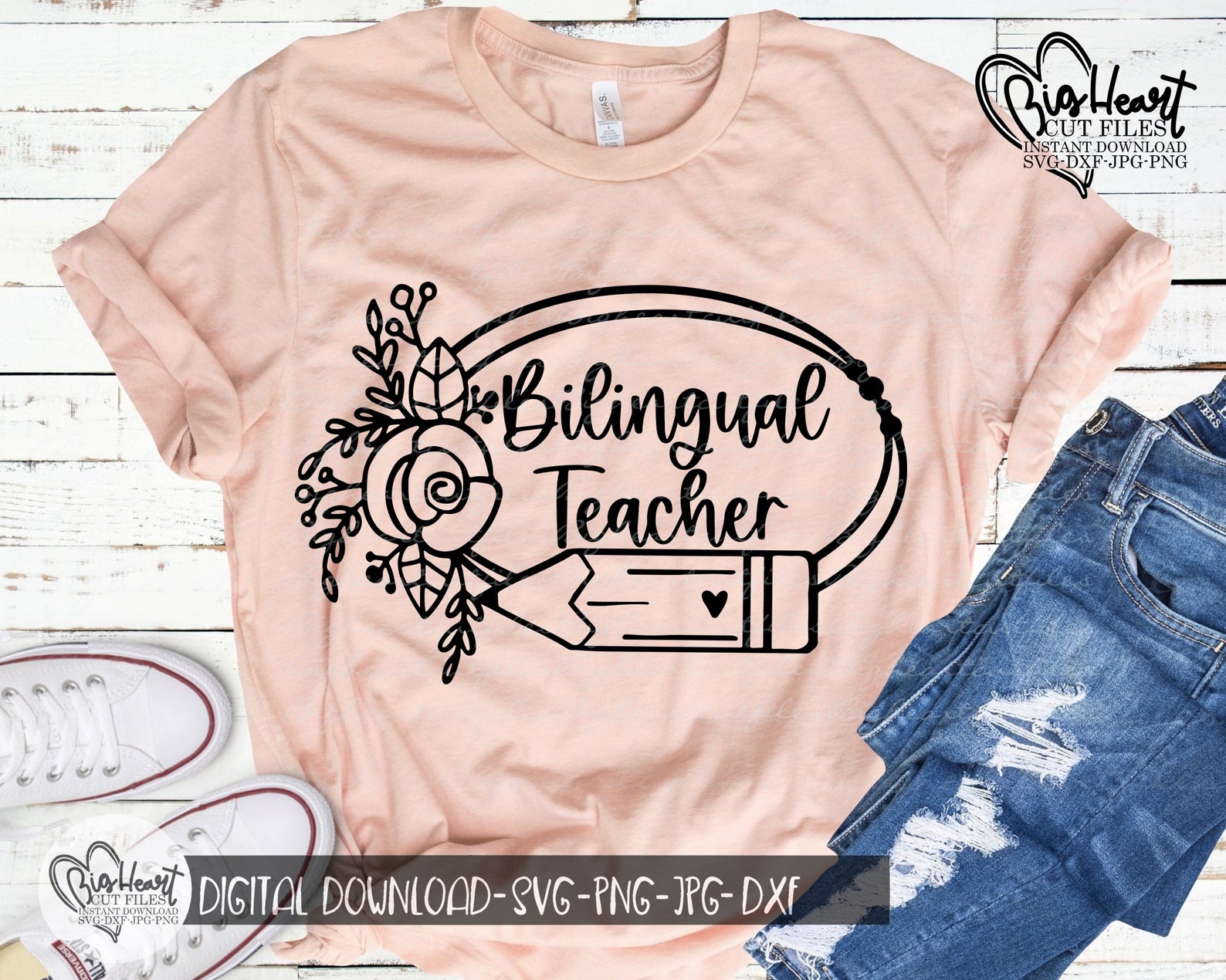 Bilingual Teacher Svg Png Jpg Dxf First Day of School Svg - Etsy
