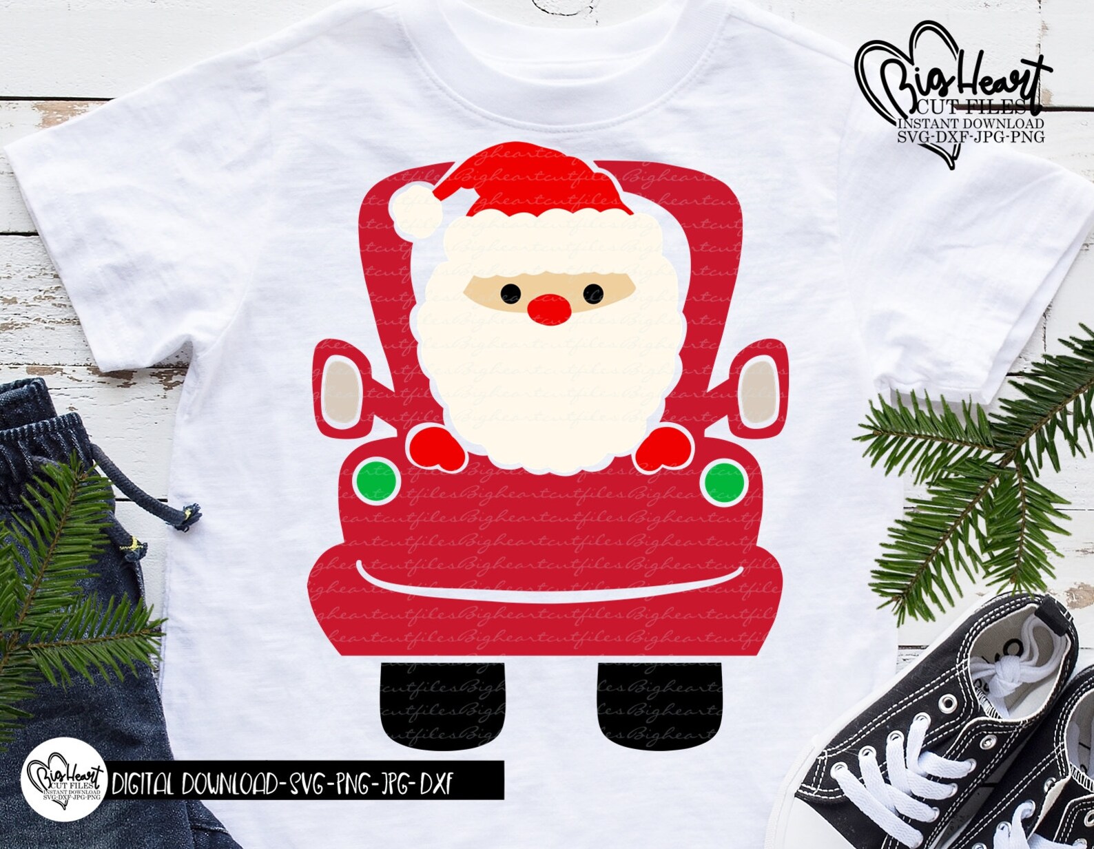 Christmas Truck Svg Png Jpg Dxf Santa Svg Christmas Truck | Etsy