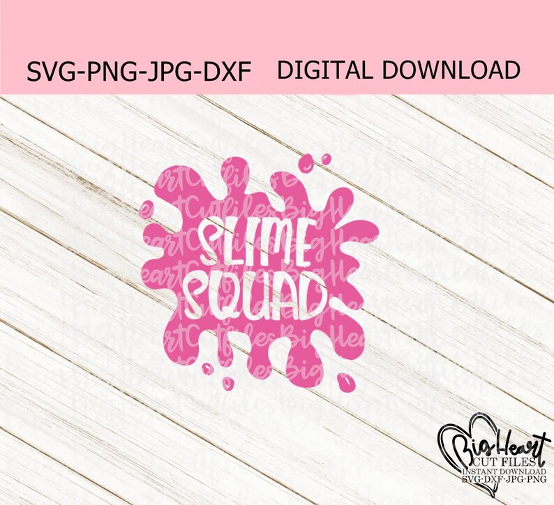 Slime Squad Svg Png Jpg Dxf Slime Squad Cut File Slime | Etsy