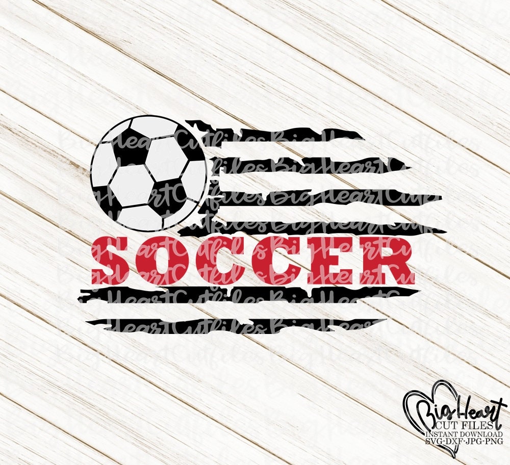 Distressed Soccer Flag Svg Png Jpg Dxf USA Flag Svg - Etsy