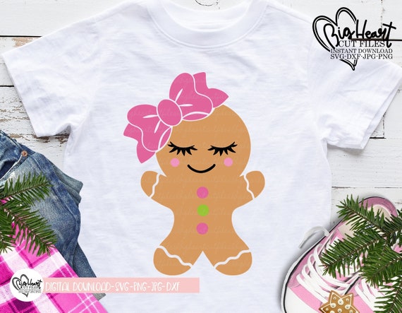Gingerbread Svg Png Jpg Dxf Gingerbread Girl Svg | Etsy
