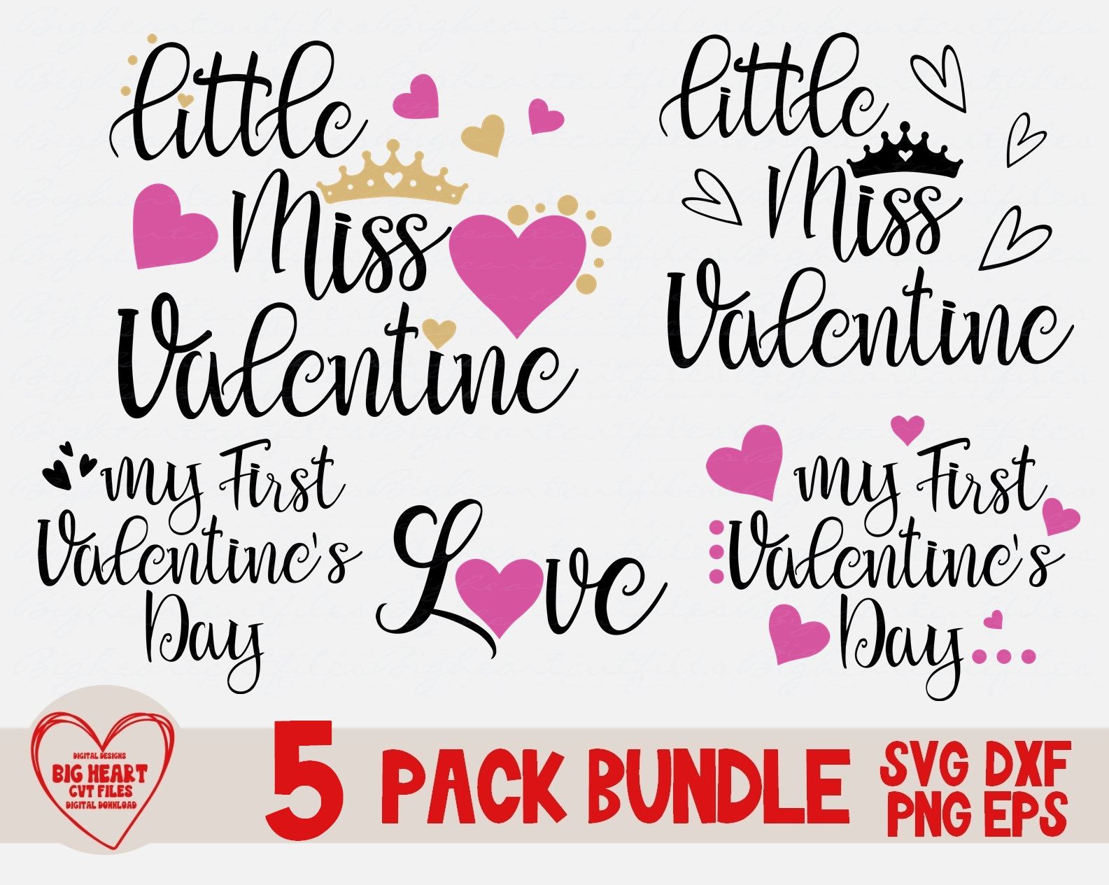 Valentines Svg Bundle Valentines Day Svg Png Dxf Eps - Etsy