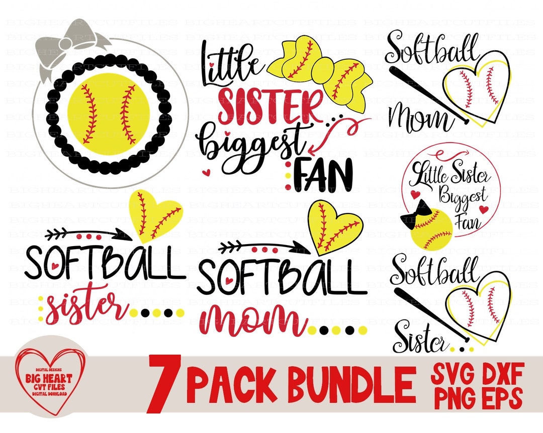Softball Svg Bundle, Softball Svg, Softball Png, Softball Dxf, Eps ...