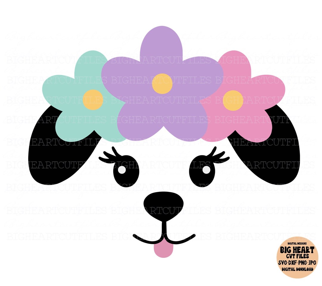 Puppy Svg, Png, Jpg, Dxf, Puppy Cut Files, Puppy Face Svg, Dog Svg ...