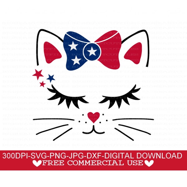 4th of July Bow Svg - Etsy