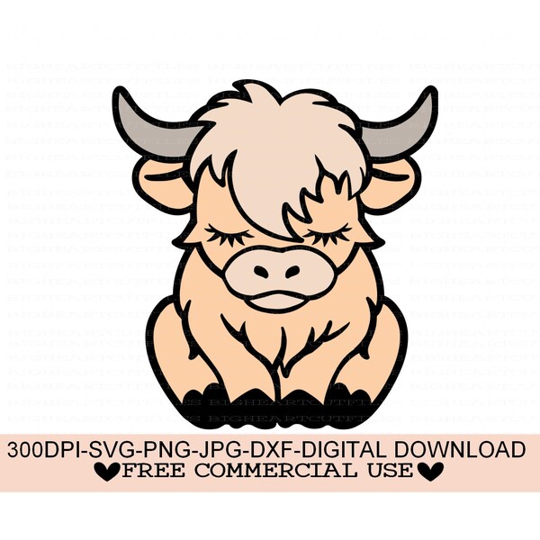 Highland Cow Baby Cricut - Etsy