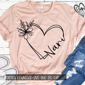 Nani Heart Svg Png Jpg Dxf Nani Cut File Nani Svg Cut | Etsy