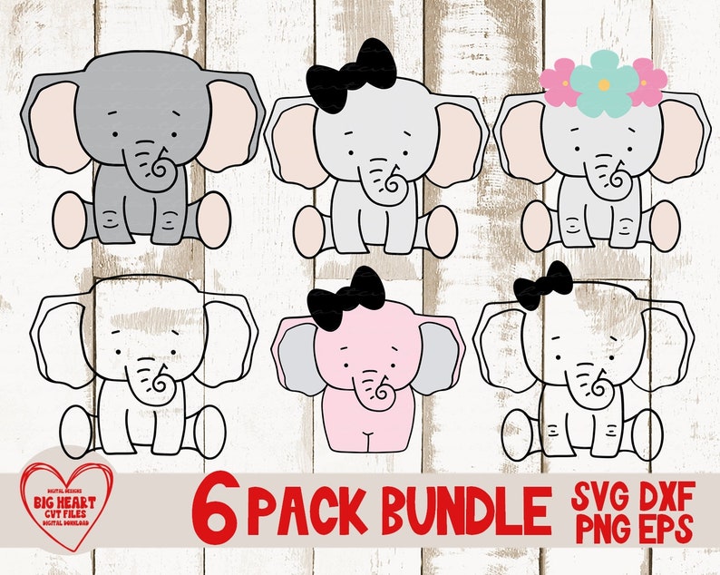 Baby Elephant Svg Bundle Elephant Svg Bundle Svg Png Dxf - Etsy