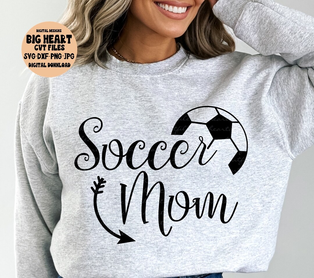 Soccer Mom Svg Png Jpg Dxf Soccer Cut File Mom Life Svg - Etsy