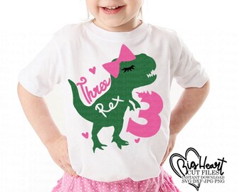 Three Rex Svg - Etsy