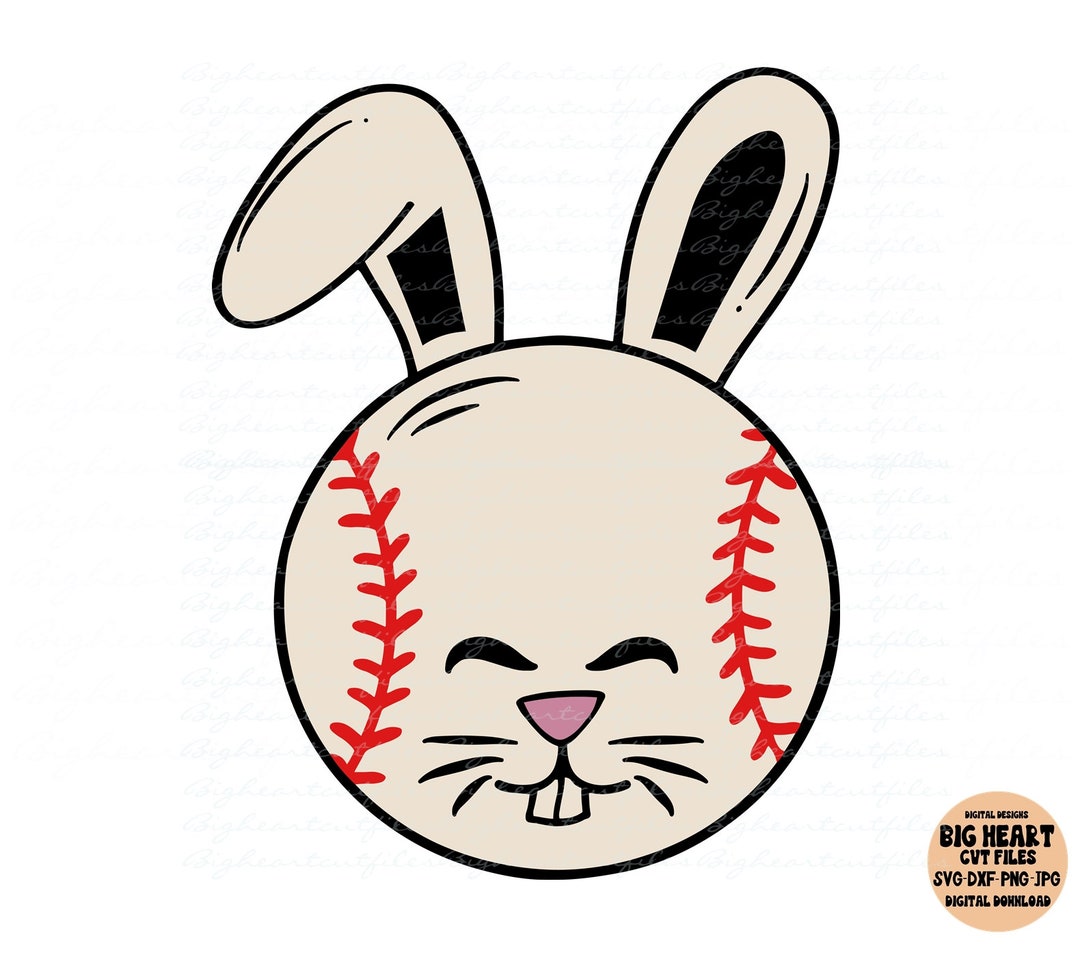 Baseball Bunny Svg, Png, Jpg, Dxf, Baseball Svg, Easter Bunny Svg ...