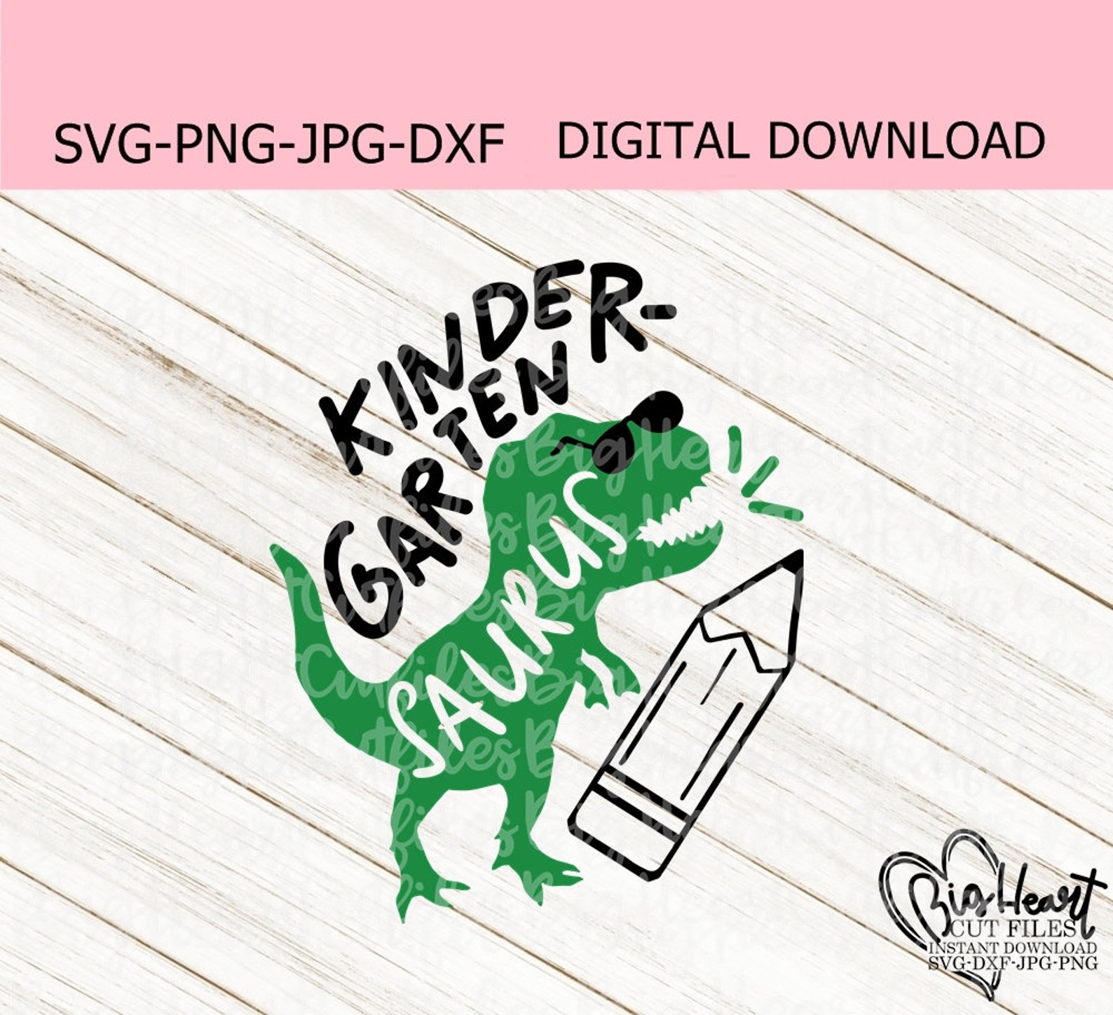 Kindergarten Saurus Svg Png Jpg Dxf Dinosaur Svg Back to - Etsy