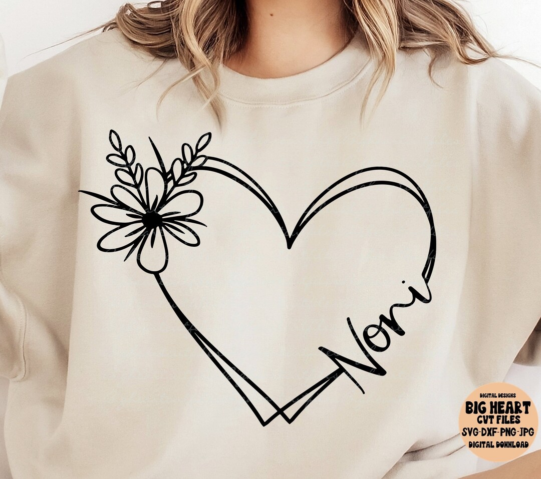 Noni Heart Svg, Png, Jpg, Dxf, Mother's Day Svg, Noni Cut File, Noni ...