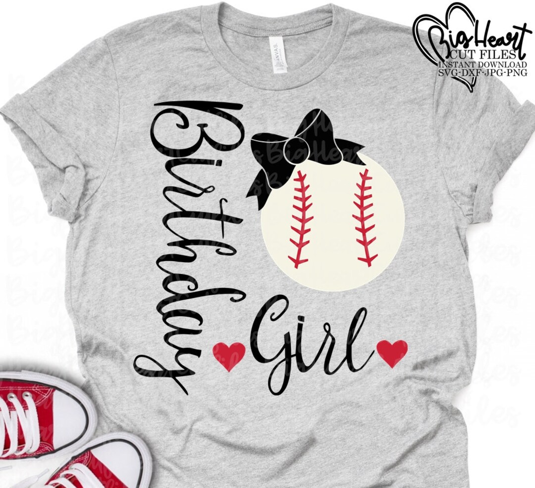 Baseball Birthday Girl Svg, Png, Jpg, Dxf, Baseball Svg, Baseball ...