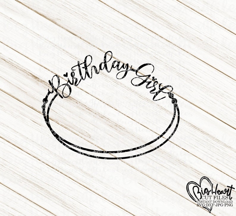 Birthday Girl Monogram Frame Svg Png Jpg Dxf Monogram - Etsy