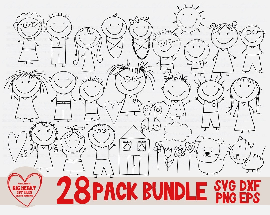 Stick Figures Svg Bundle Stick Figures Svg Png Dxf Eps - Etsy
