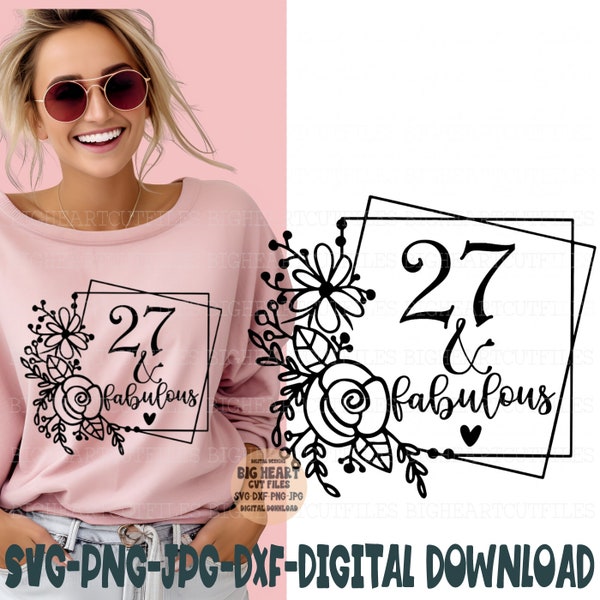 27th Birthday Svg - Etsy