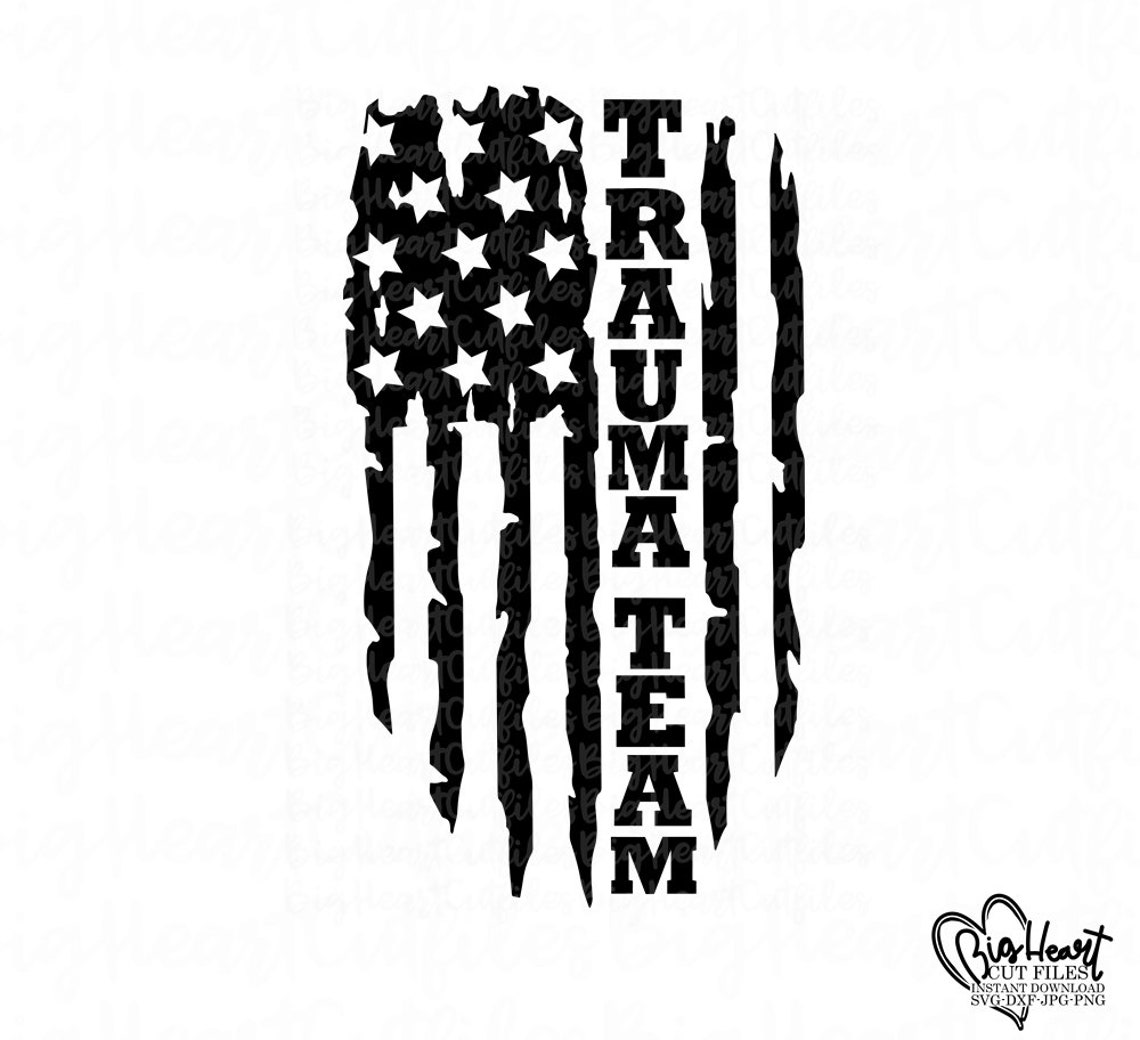 Trauma Team Flag Svg Png Jpg Dxf Emergency Nurse Flag Svg - Etsy Canada