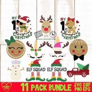 Winter Svg Bundle Christmas Clip Art Christmas Bundle Svg Gingerbread ...