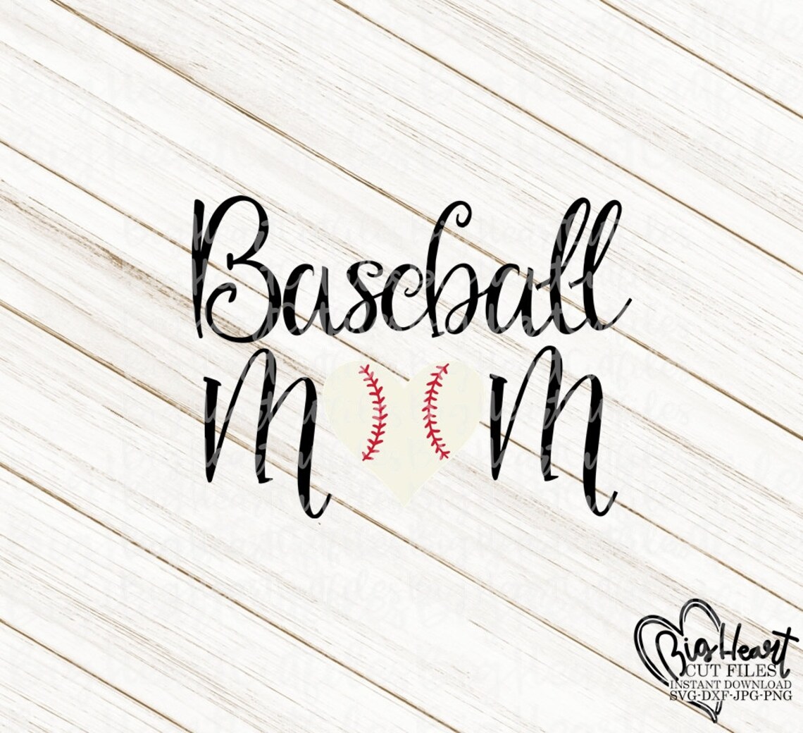 Baseball Mom Svg Png Jpg Dxf Baseball Mom Cut File - Etsy