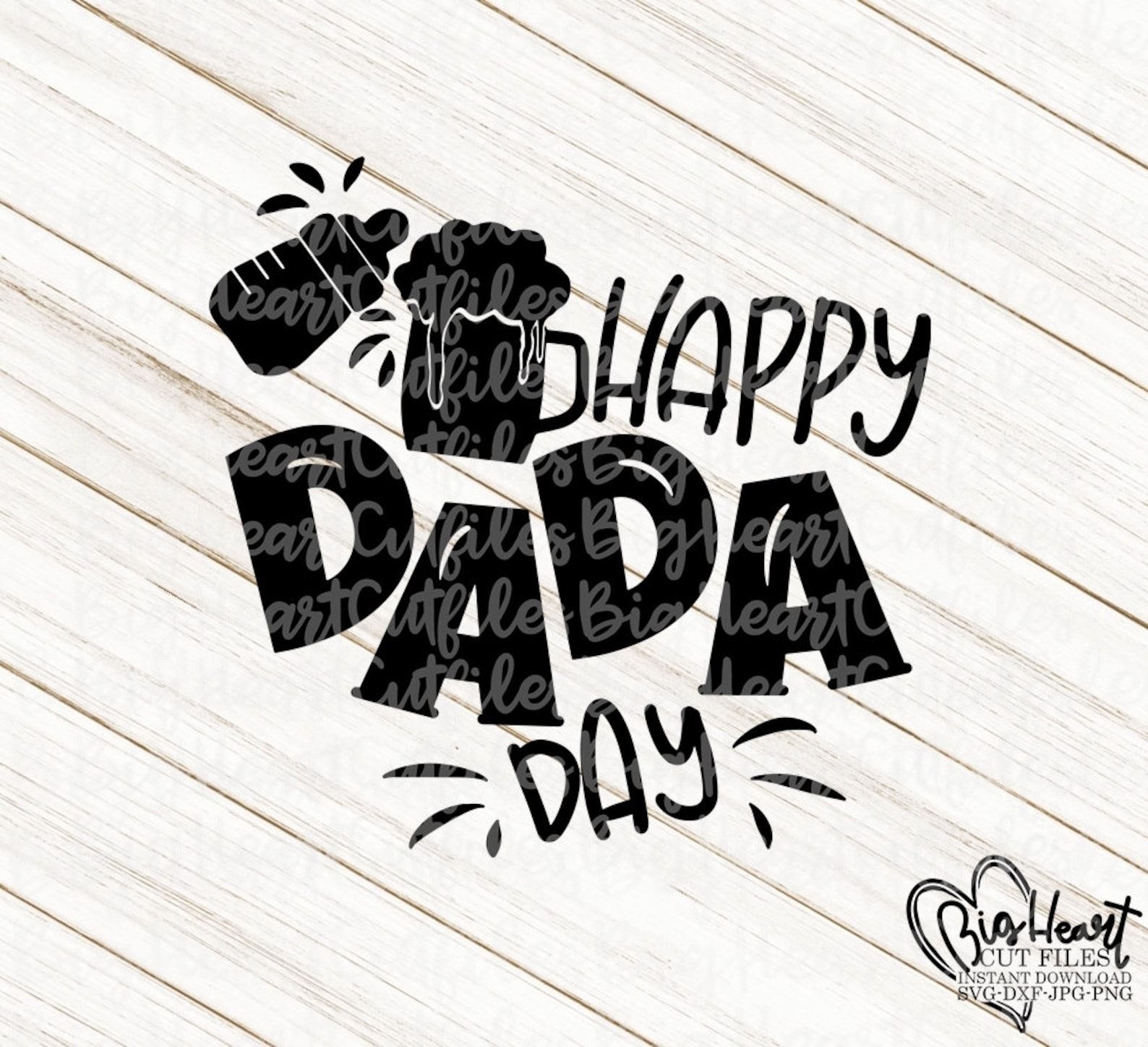 Happy Dada Day Svg Png Jpg Dxf First Father's Day Svg - Etsy