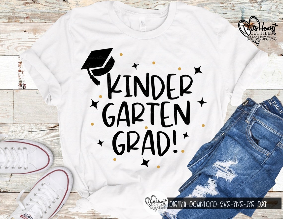 Kindergarten Graduation Svg Png Jpg Dxf Kindergarten Grad - Etsy