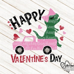 Valentine Dinosaur Svg Png Jpg Dxf Dinosaur Girl Valentine | Etsy