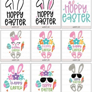 Easter Bundle Svg Png Dxf Eps Easter Bunny Bundle Hoppy Easter Svg ...